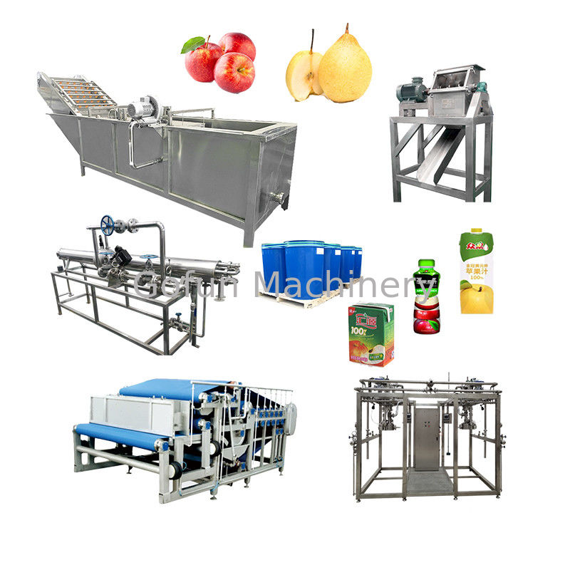 Automatic Apple Fruit Drink Production Line Special Machine For Juice ...