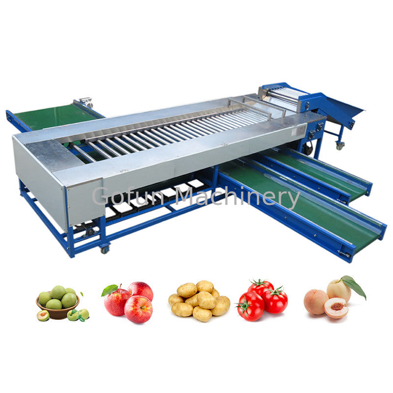 SUS304 Roller Sorting Machine Used For Sorting And Grading Round Fruits ...