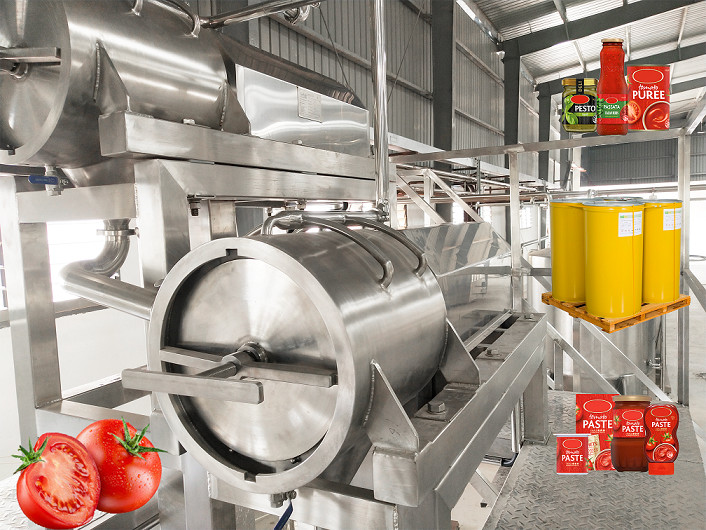 10T/H SUS 304 Tomato Paste Processing Line Energy Saving
