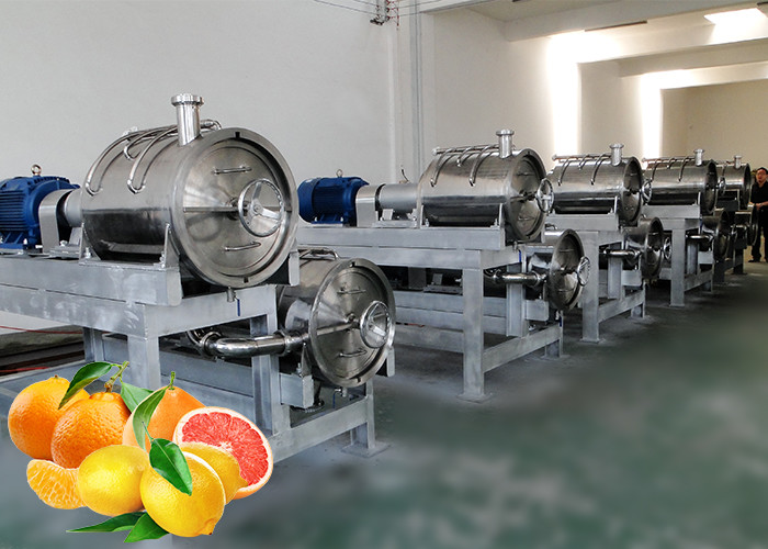 Custom Citrus Juice Fruit Processing Line SUS304 Stainless Steel Material