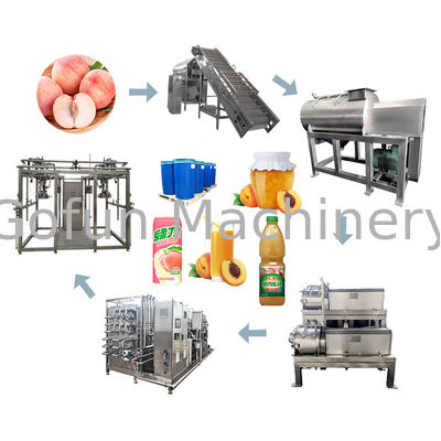 Sterilizer Pasteurization Fruit Processing Line Easy Clean High Efficiency