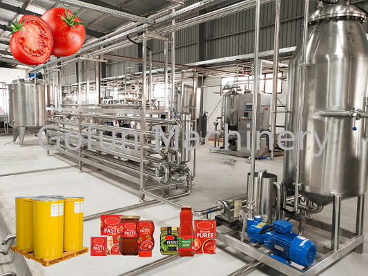 Food Grade SS304 Tomato Crushing Machine Tomato Paste Processing Line 12 Months Warranty
