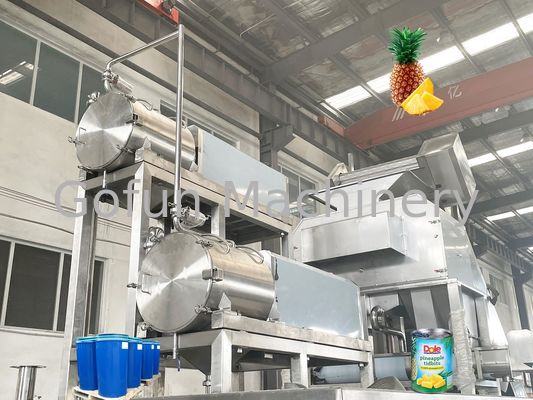 UHT Sterilizing Juice Pineapple Processing Line 1500T/Day