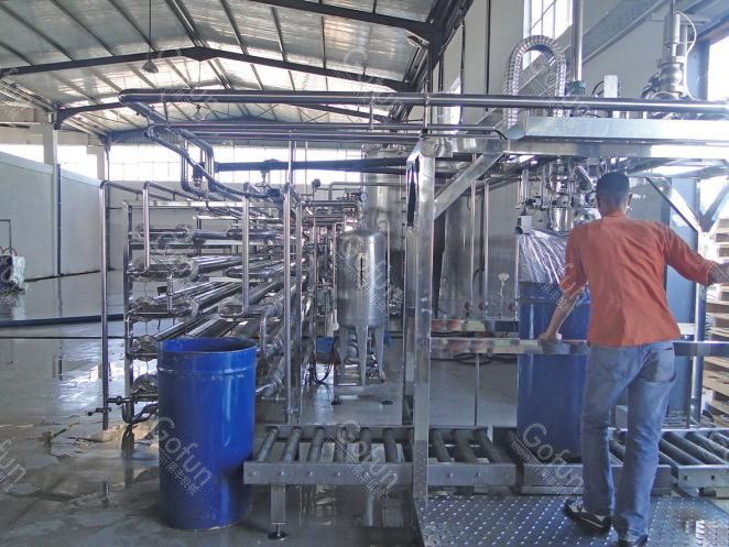Preheating 20t/H Mango Juice Making Machine SUS304 Destoning Removing